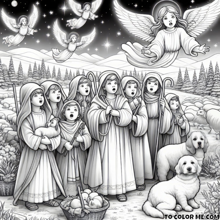 Guided by Starlight: Shepherds Follow the Angels to the Manger ...