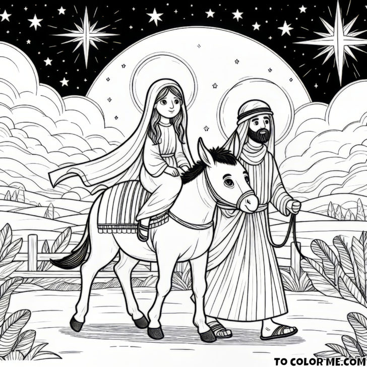 Journey to Bethlehem: Mary and Joseph on the Donkey – Inspirational ...