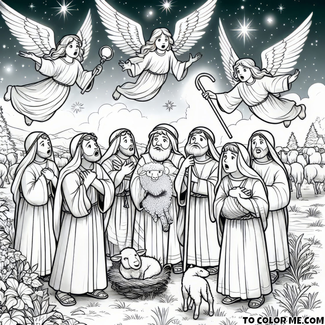 Heavenly Message: Angels Announce the Savior’s Birth to the Shepherds ...