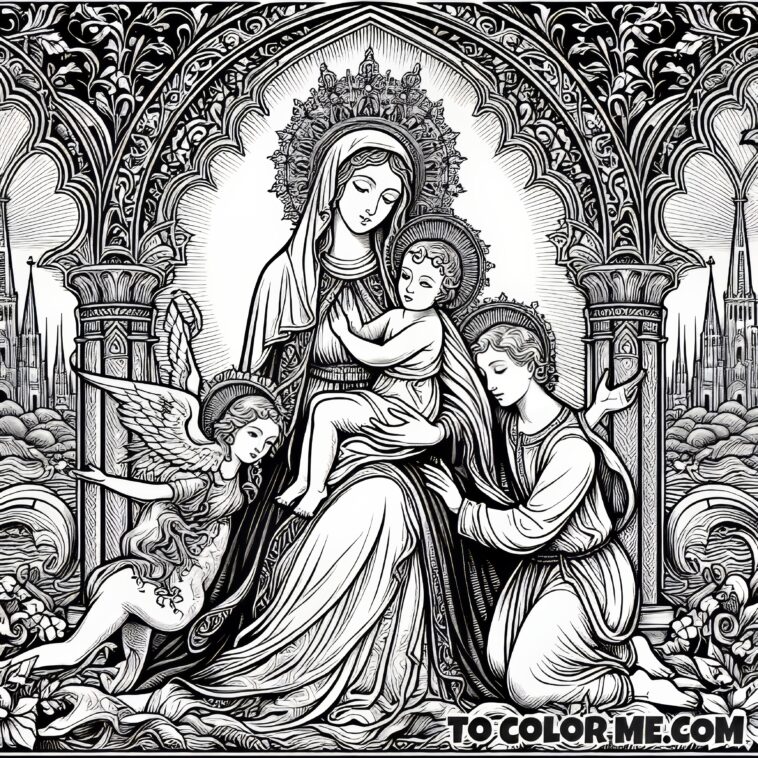 Our Lady of Good Counsel: Divine Coloring Experience – To Color Me Faithful