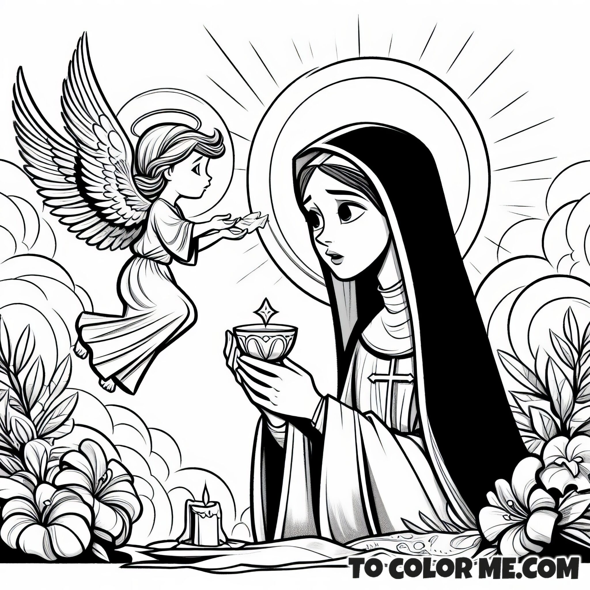 Saint Agnes Page Coloring Pages