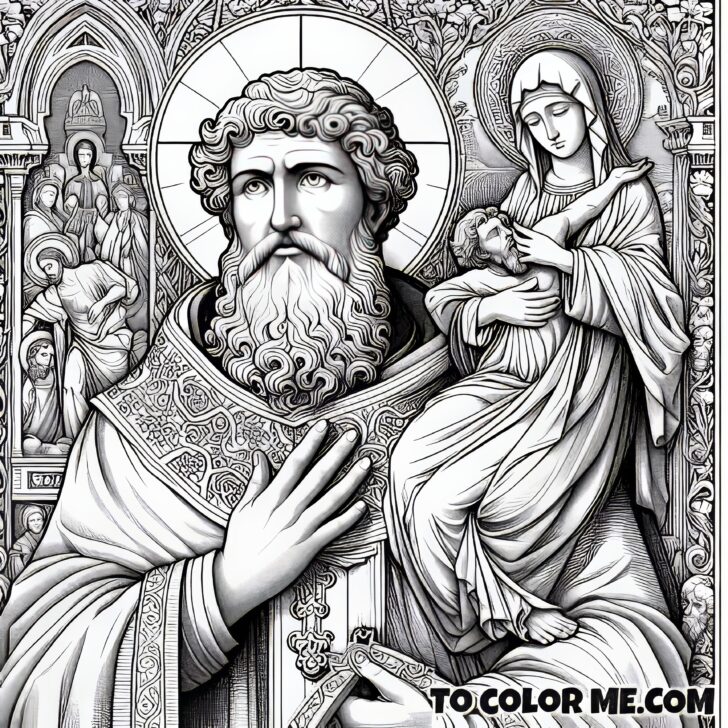 Through the Eyes of Mary: Saint Anselm’s Passion – A Coloring Exploration – To Color Me Faithful