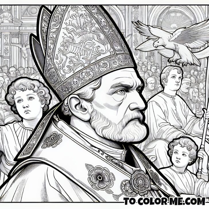 Pope Leo’s Legacy: A Coloring Journey – To Color Me Free