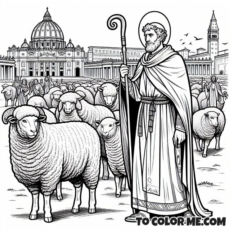Saint Leo’s Rome: A Coloring Page of History – To Color Me Faithful