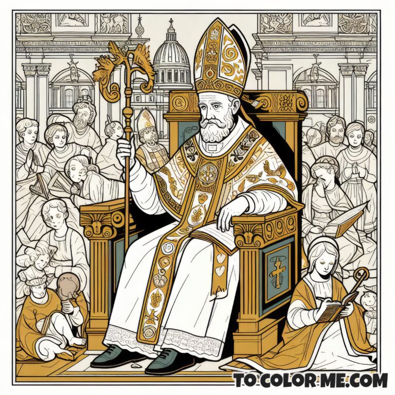 Color the Schism: Pope Leo IX’s Pivotal Era – To Color Me Faithful