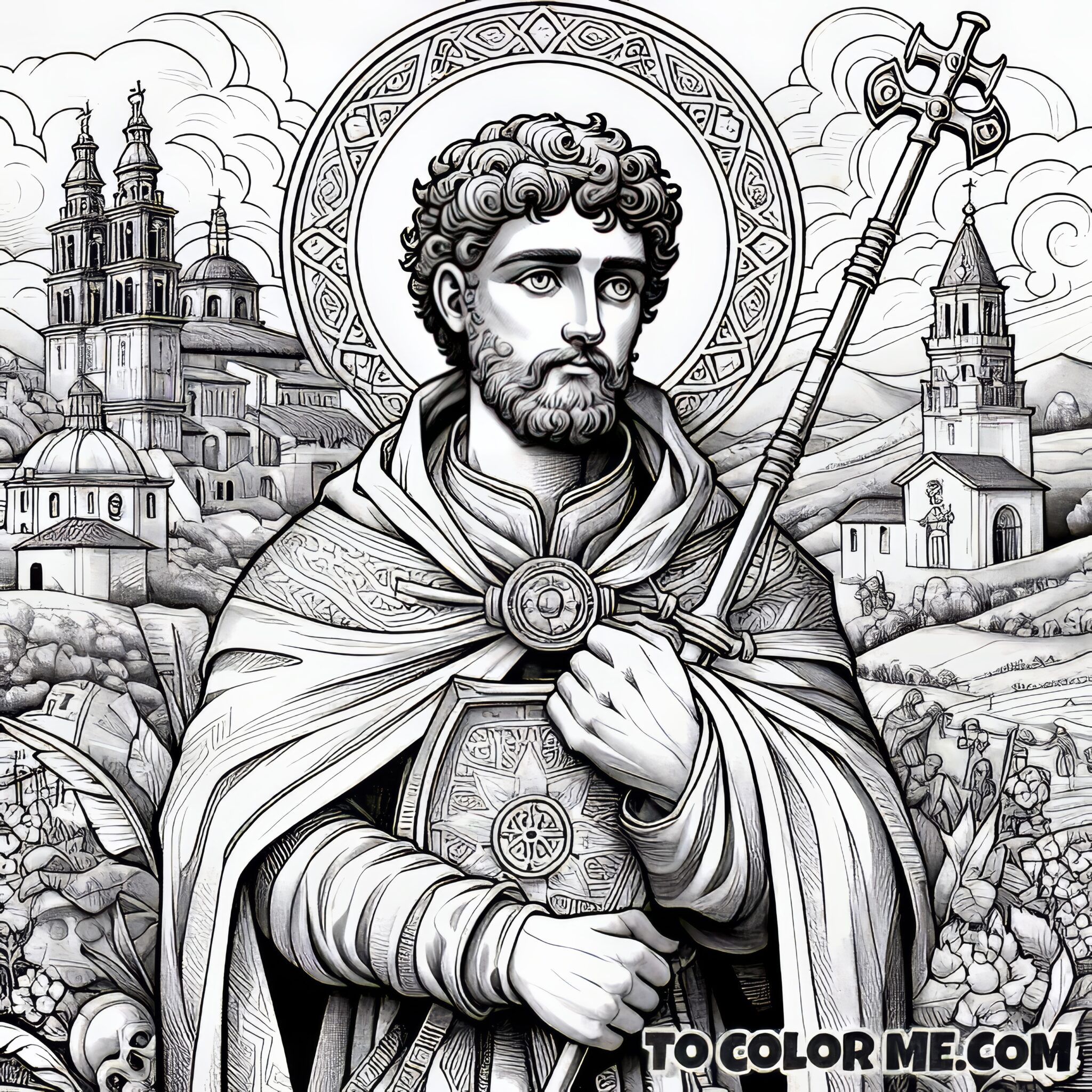 Santo Perfecto’s Legacy: Inspirational Scenes to Color – To Color Me ...