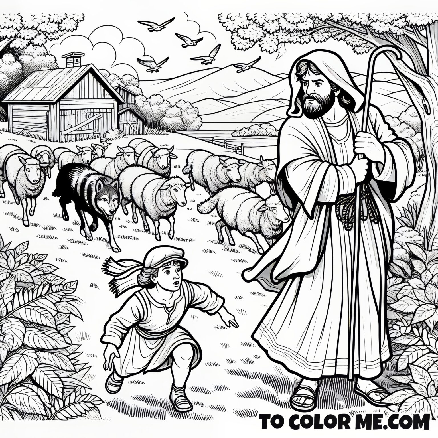 The Shepherd’s Command – Coloring Pages of Obedience (John 10:11-18 ...