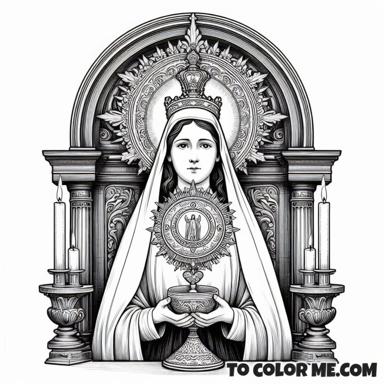 Blessed Imelda Lambertini: Divine Coloring Experience – To Color Me ...