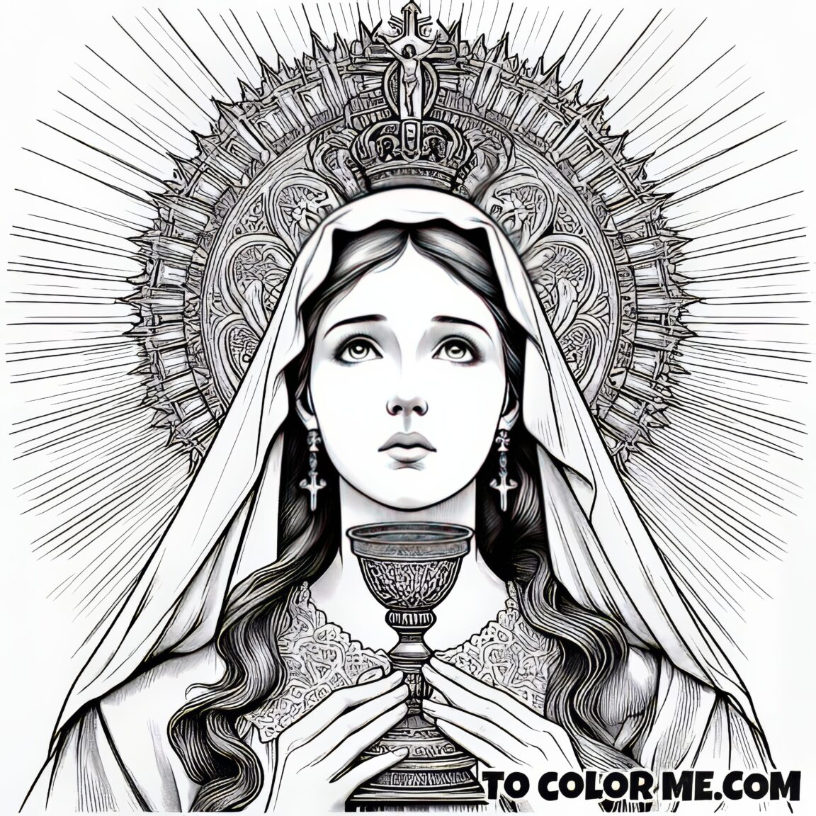 Holy Moments: Blessed Imelda Lambertini’s Coloring Page – To Color Me ...