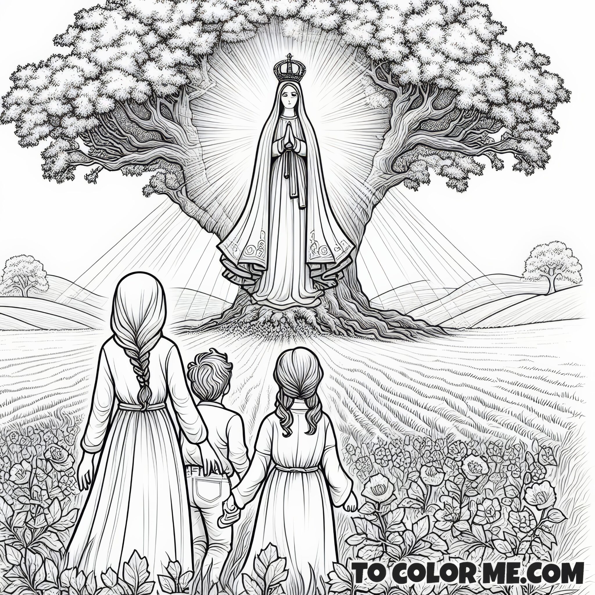 The Fatima Apparition in Living Color: Mary’s First Visit – To Color Me ...