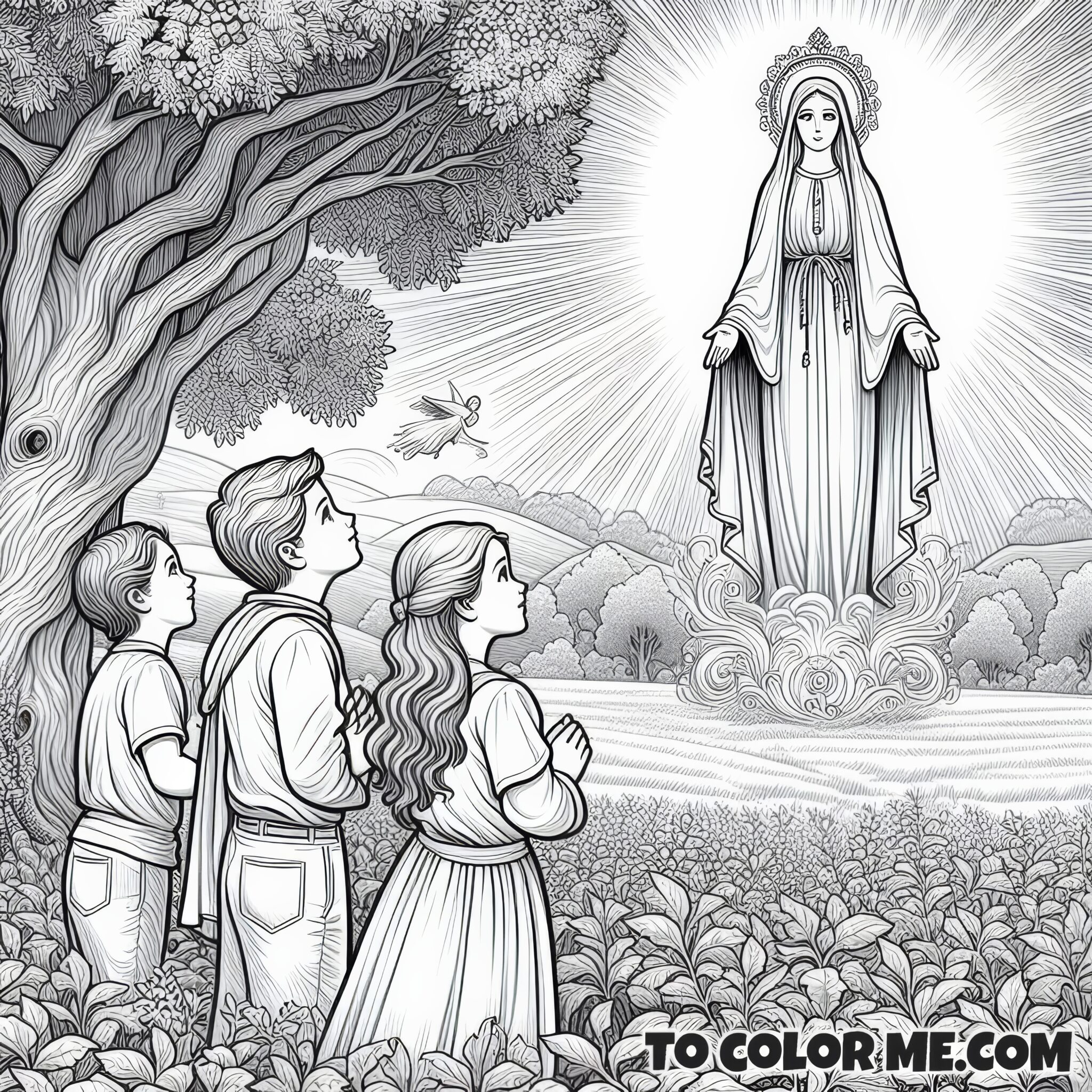 The Holy Apparition at Fatima: Coloring the Visionary Moment – To Color ...