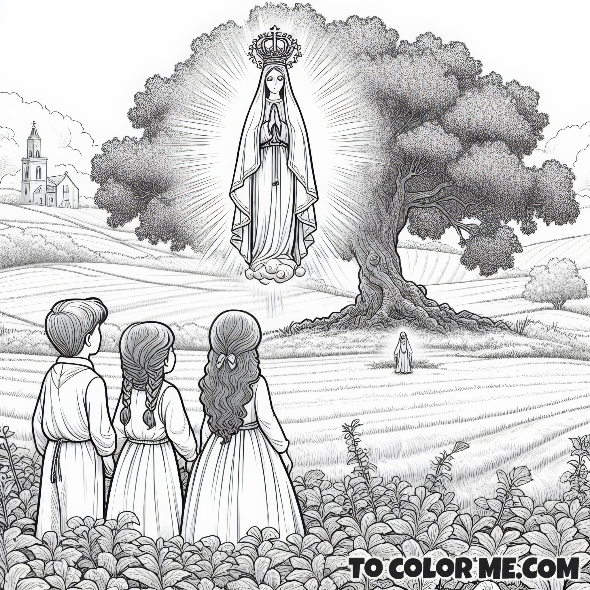 Fatima’s First Spiritual Encounter: Coloring the Marian Vision – To ...
