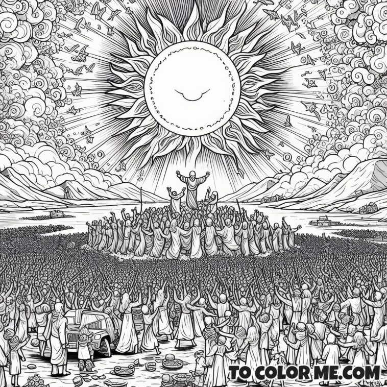 Fatima’s Solar Phenomenon: A Coloring Page of the Sun’s Dance – To ...