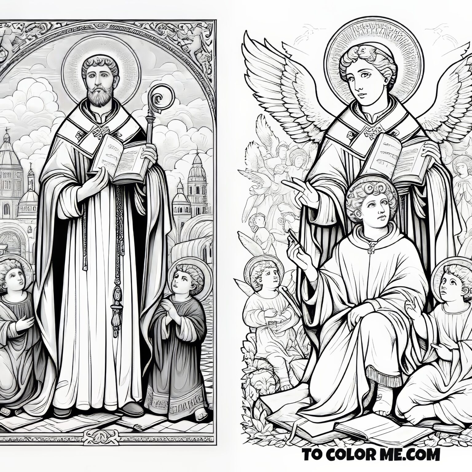 Color the Path of Saint Angelus: From Jerusalem to Sainthood – To Color ...