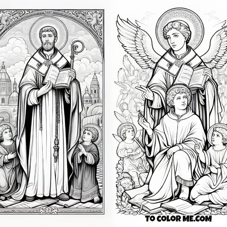 Color the Path of Saint Angelus: From Jerusalem to Sainthood – To Color ...