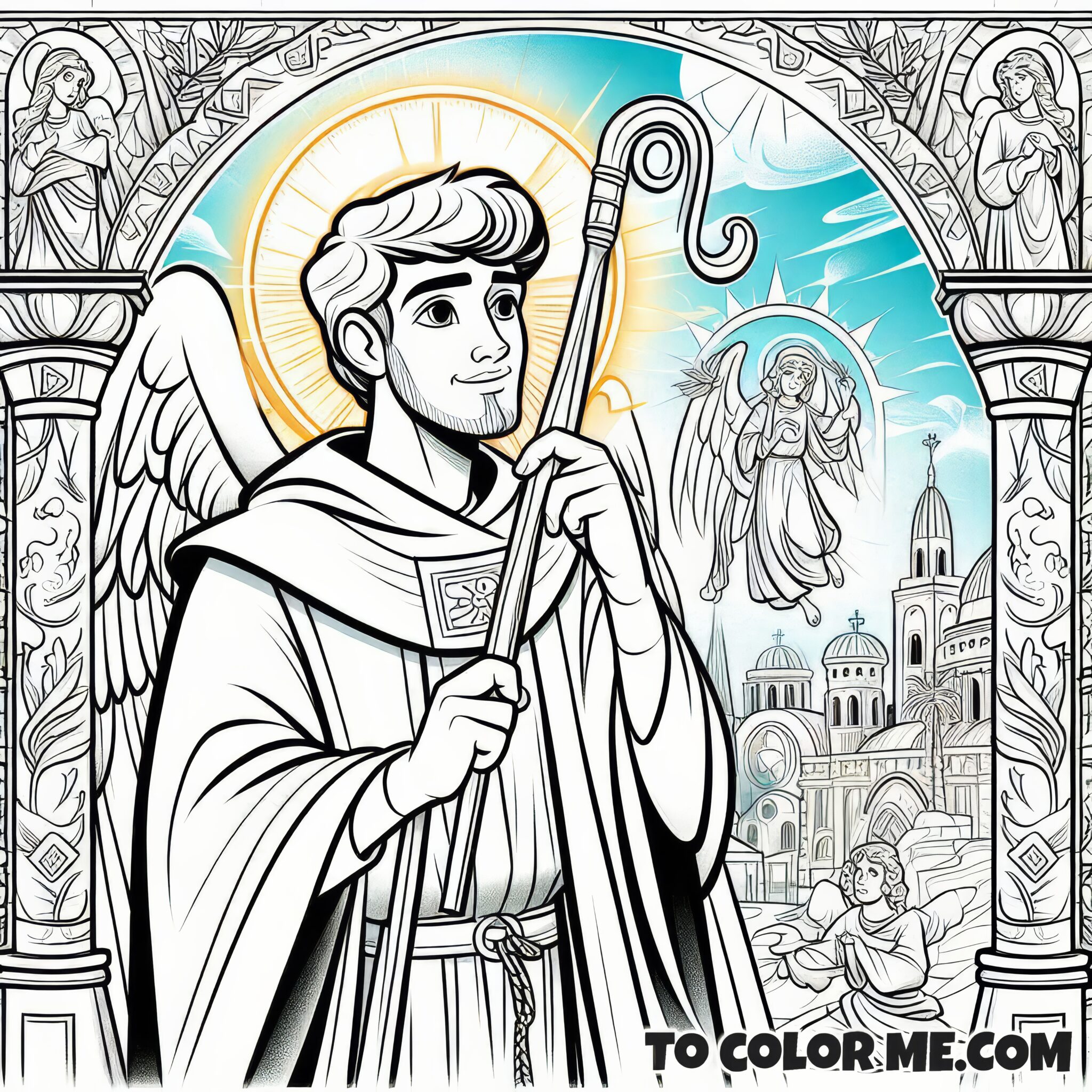 Saint Angelus: The Carmelite Priest’s Tale in Colors – To Color Me Faithful