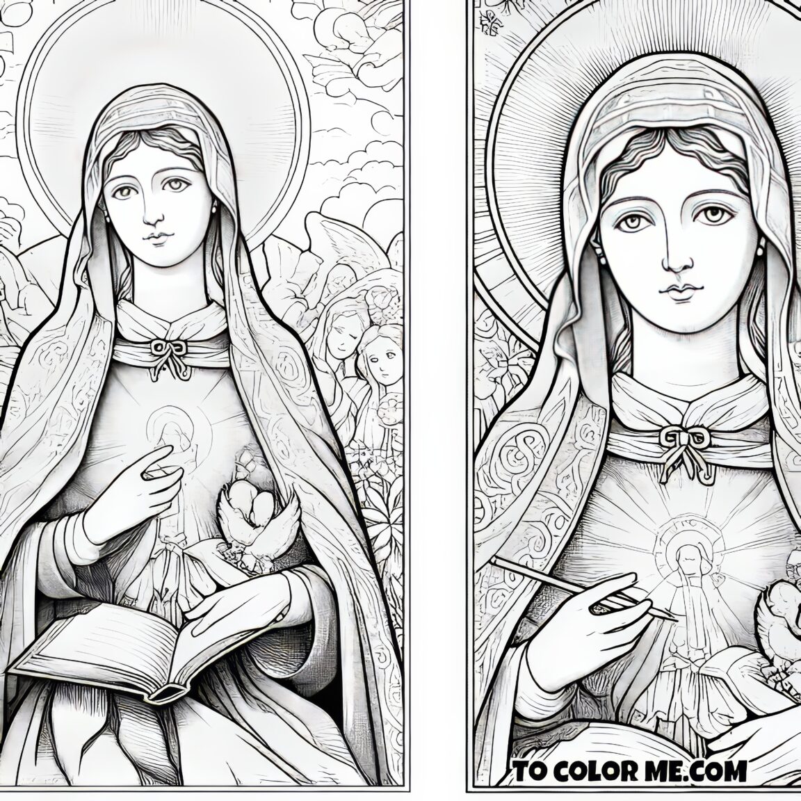 Saint Flavia Domitilla Coloring Page: Faith and Nobility in Ancient ...