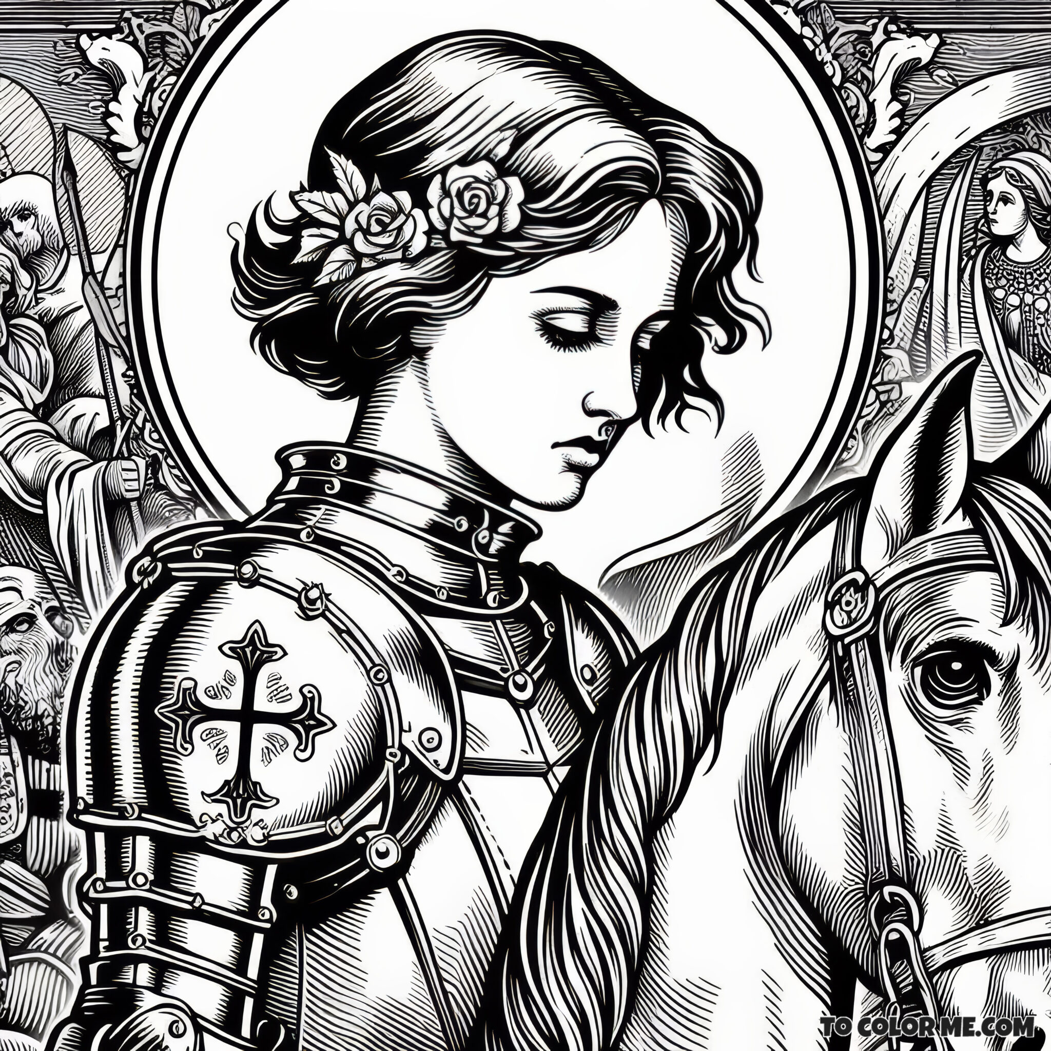 Joan of Arc: From Peasant to Saint Coloring Book – A story of faith and ...