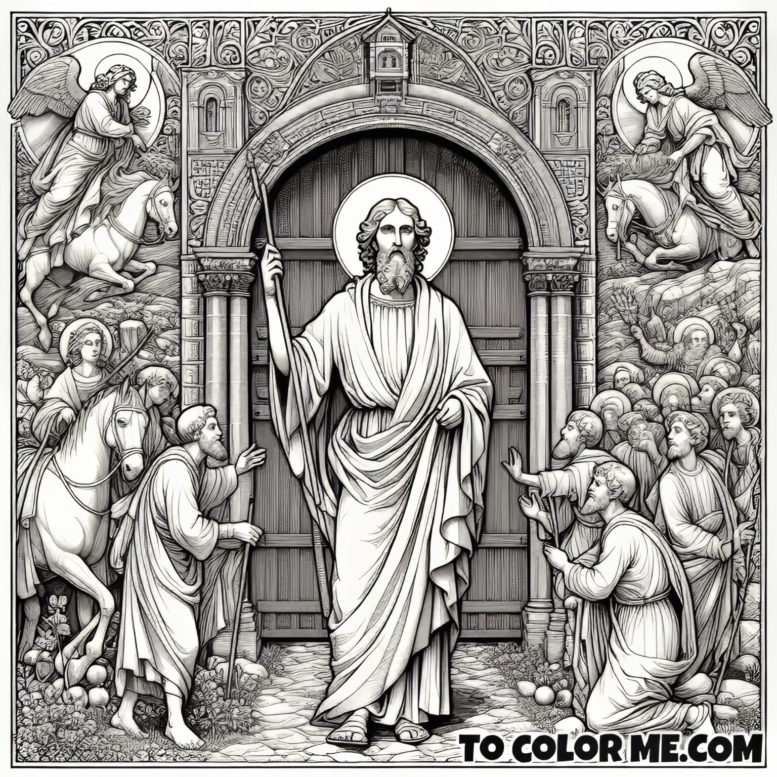 Saint John’s Divine Protection: A Coloring Page for All Ages – To Color ...