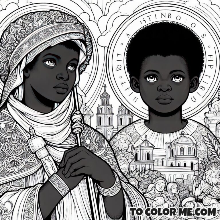 Saint Monica: Coloring the Path to Sainthood – To Color Me Faithful