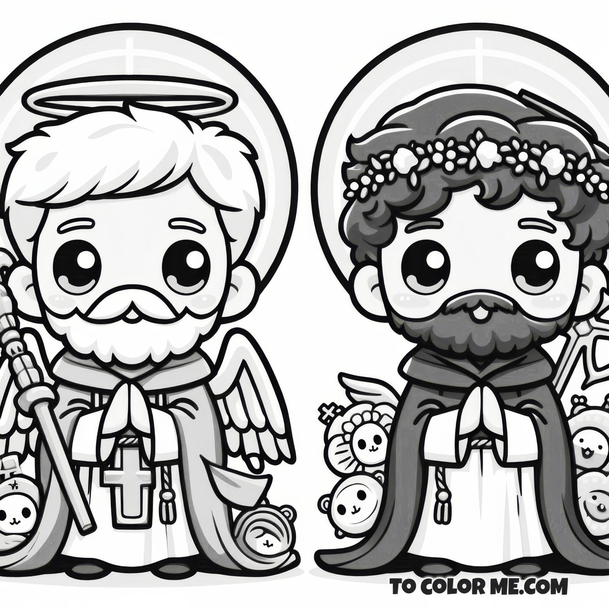 Saints Philip and James the Less: Pillars of the Church Coloring Sheets ...
