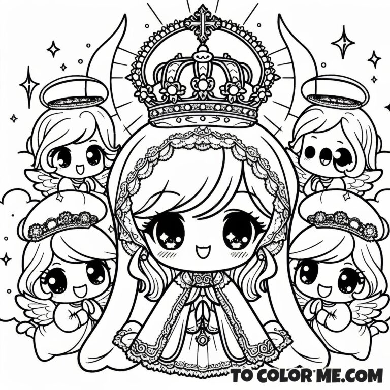 The Queen of May: Celebrating Mary with Coloring Pages – To Color Me ...