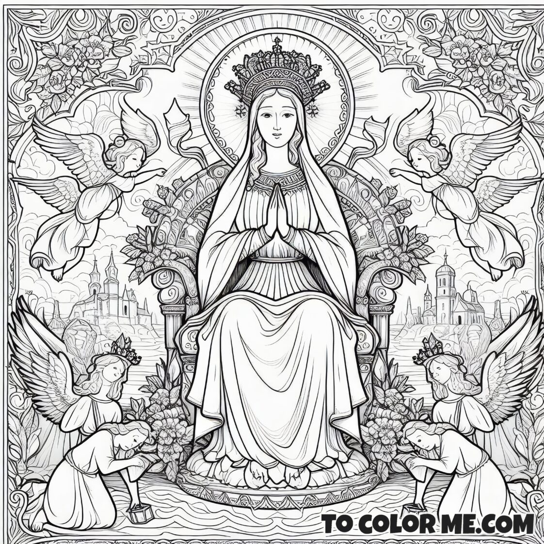 The Queen’s Glory: A Coloring Journey Through Mary’s May Feasts – To ...
