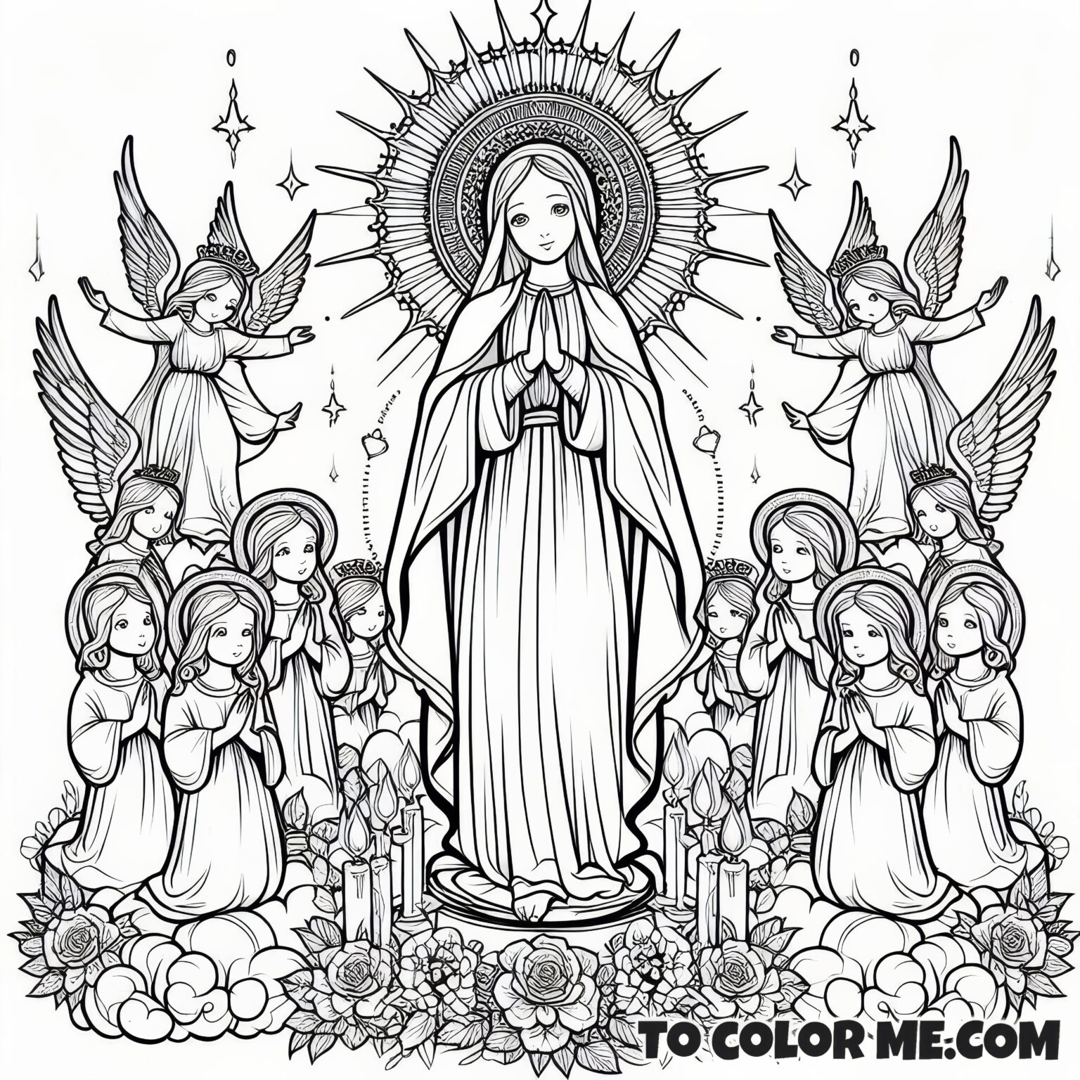 Mary’s Month of Splendor: Coloring Pages for the Queen’s Feasts – To ...