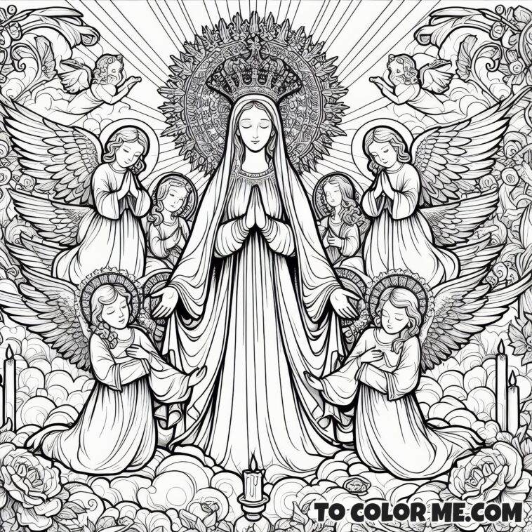 Mary’s May Majesty: Coloring Pages for the Mother of the Church – To ...
