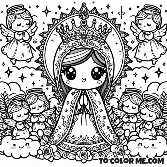 Coloring the Queen of May: Mary’s Celebratory Feasts – To Color Me Faithful