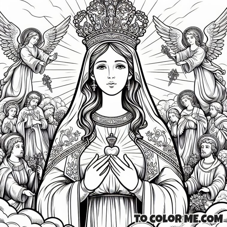 The Queen’s May Reflection: Coloring Pages of Mary’s Virtues – To Color ...