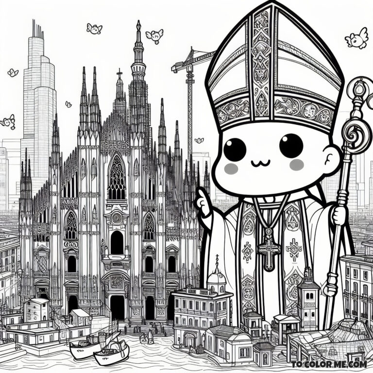 Saintly Sketches: Pope Paul VI’s Coloring Pages for Peace – To Color Me ...