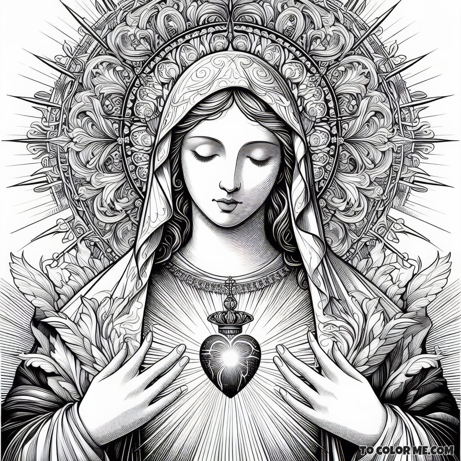 Color the Mercy: Immaculate Heart of Mary’s Feast – To Color Me Faithful