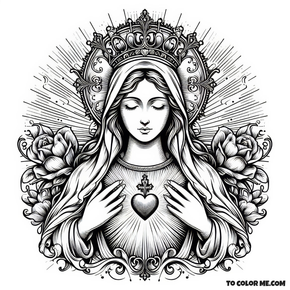 Colorful Consecration: The Immaculate Heart – To Color Me Faithful