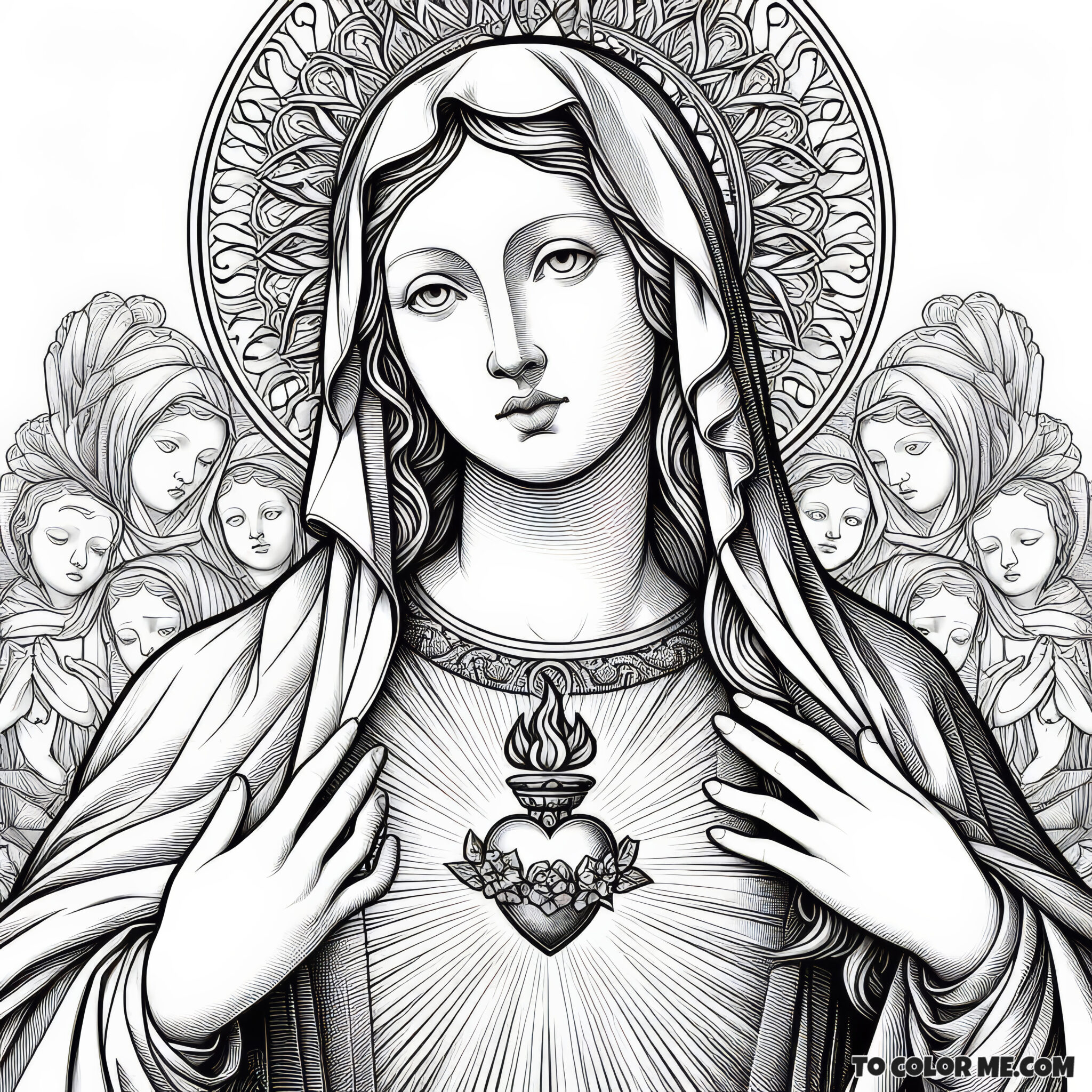 Immaculate Heart of Mary: The Coloring Edition – To Color Me Faithful