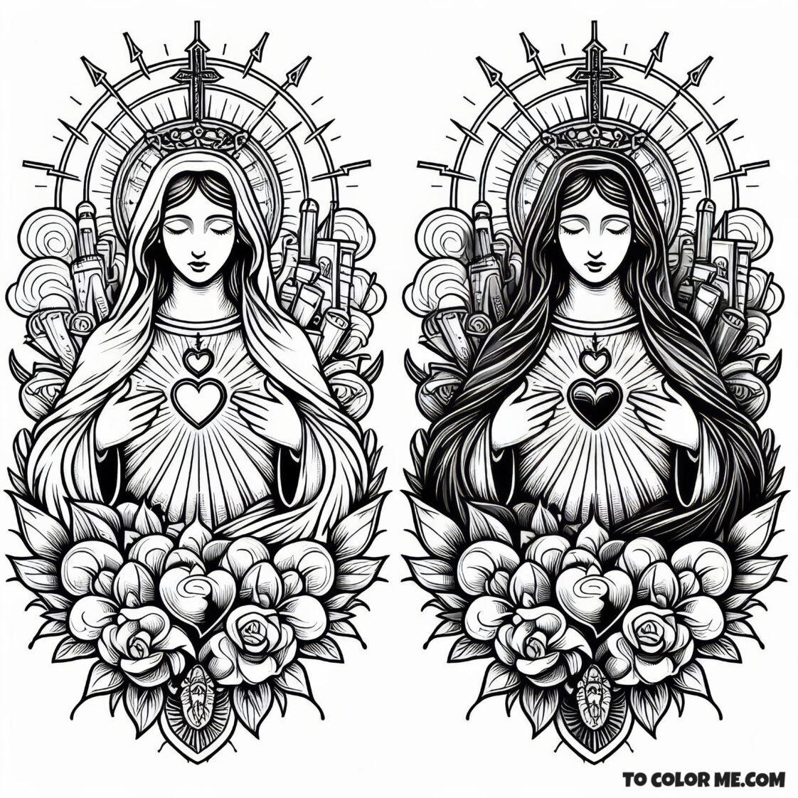 Coloring the Heart of the Mother: Mary – To Color Me Faithful