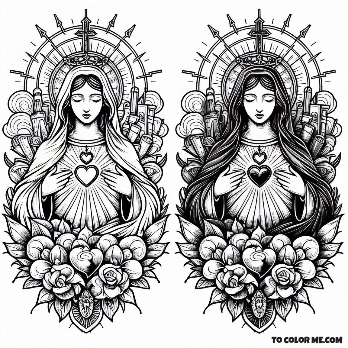 Coloring the Heart of the Mother: Mary – To Color Me Faithful