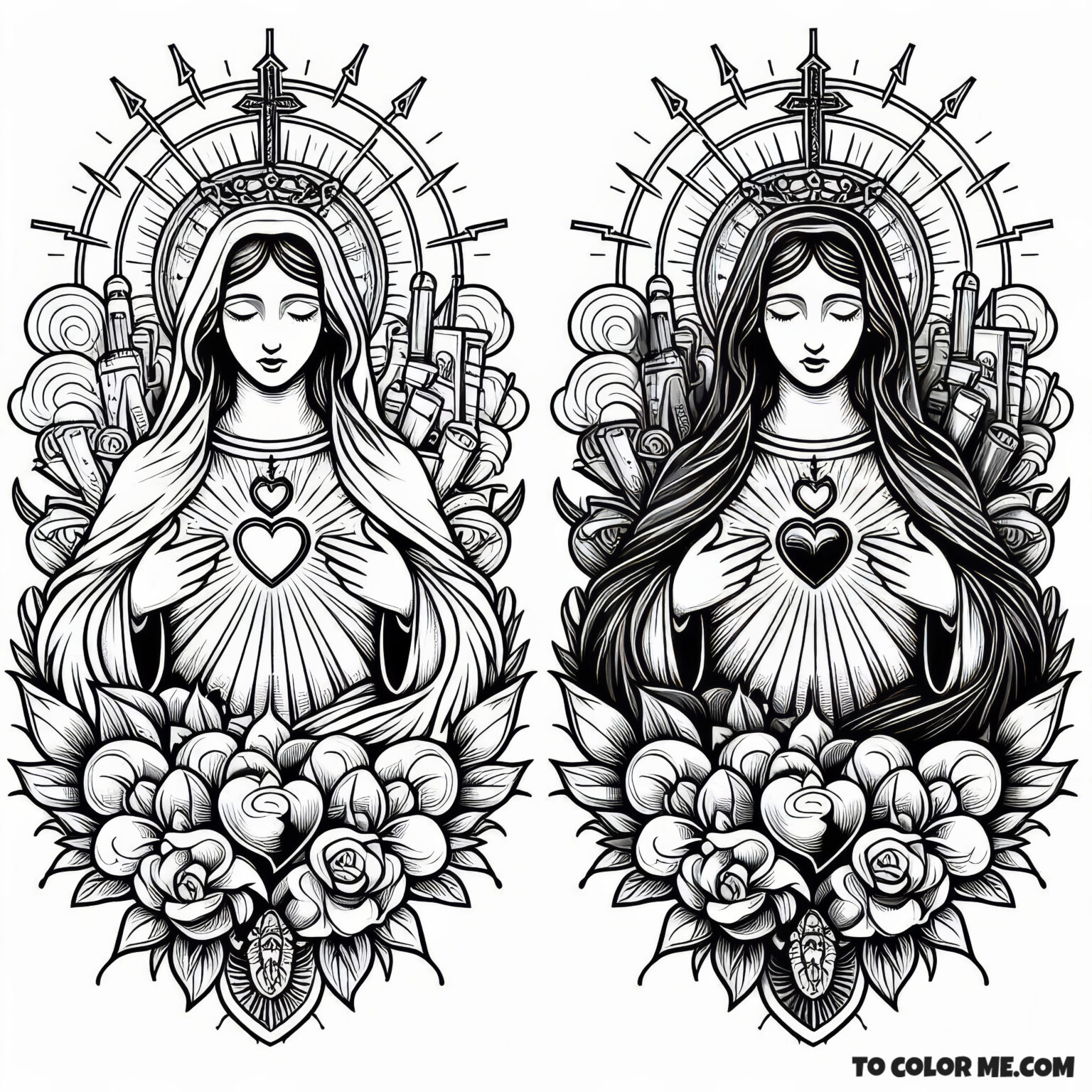 Coloring the Heart of the Mother: Mary – To Color Me Faithful