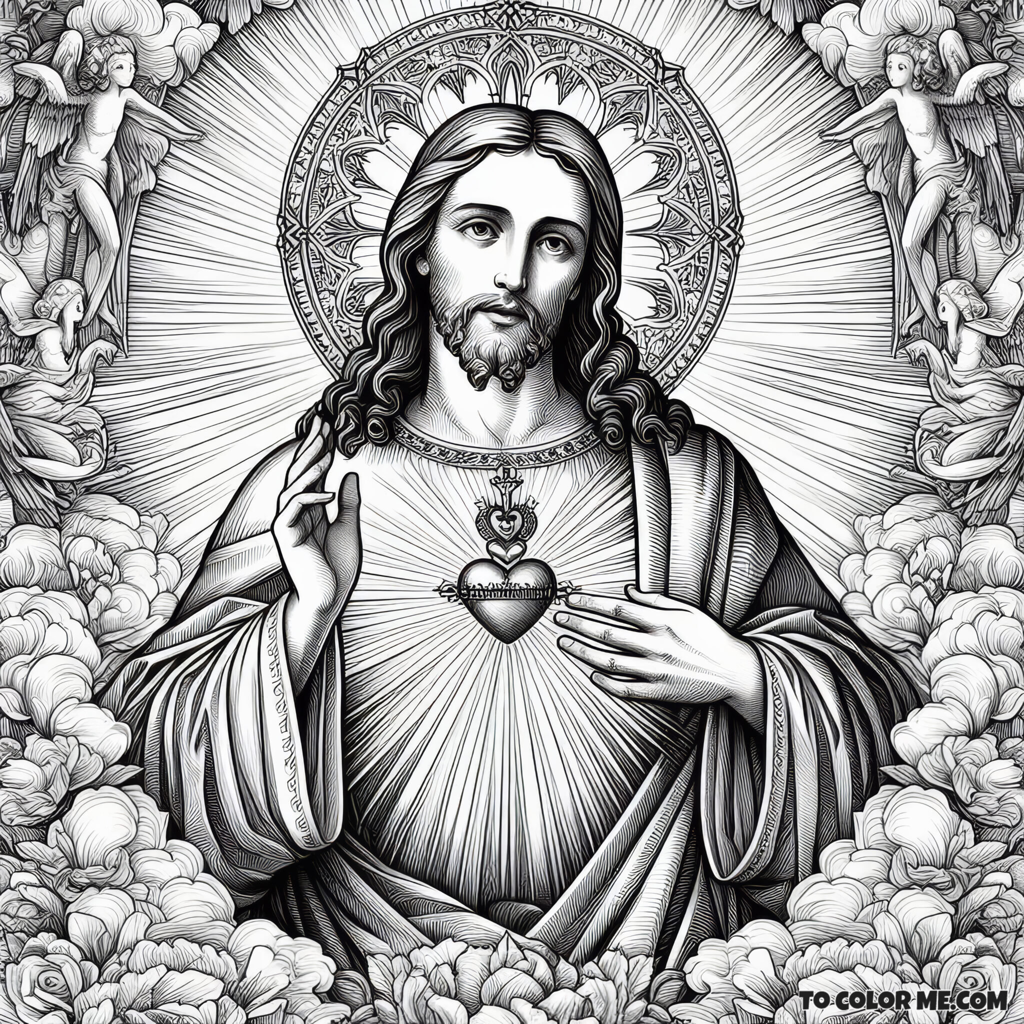 Coloring the Heart of the Savior: A Sacred Heart Journey – To Color Me ...