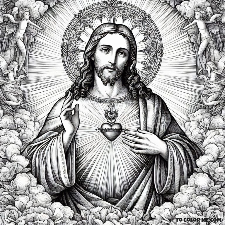 Coloring the Heart of the Savior: A Sacred Heart Journey – To Color Me ...