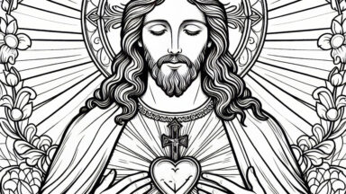 THE MOST SACRED HEART OF JESUS – To Color Me Faithful