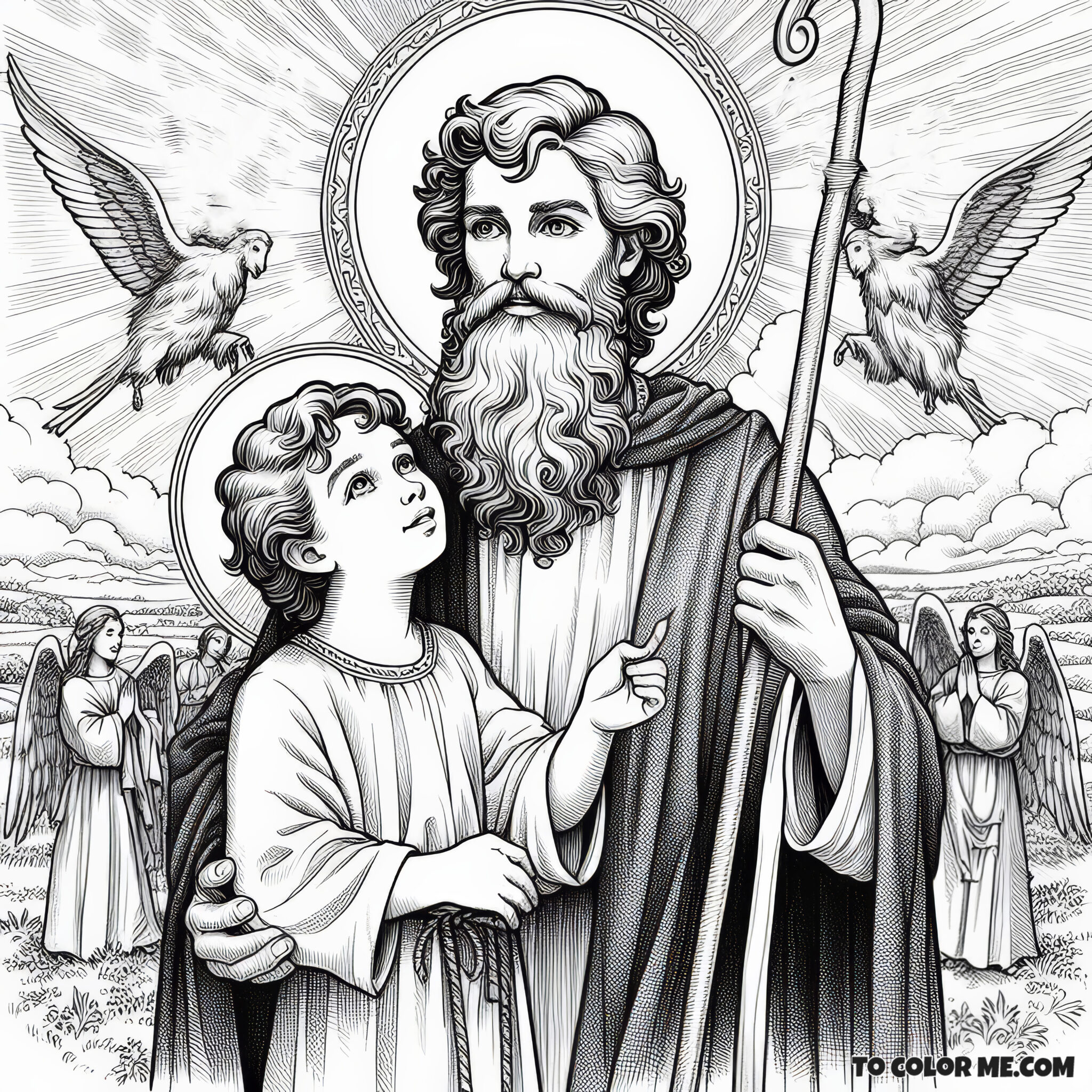 Saint Barnabas: Coloring Pages of Apostolic Unity – To Color Me Faithful