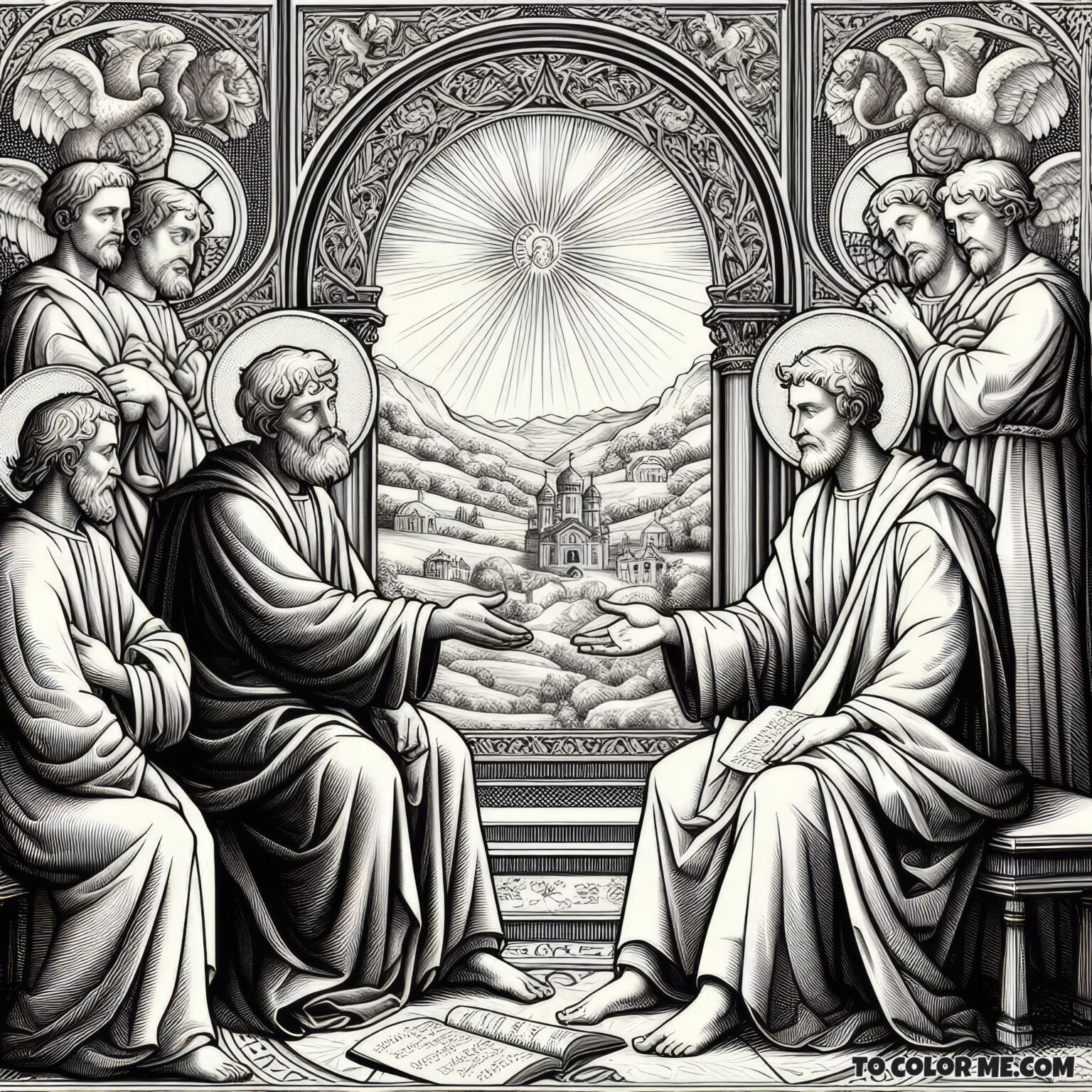 Saint Barnabas: The Mediator’s Coloring Page – To Color Me Free