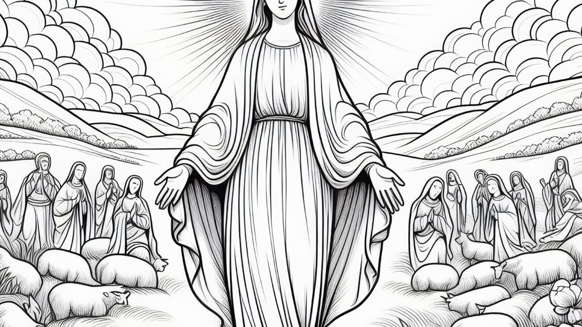 Assumption of the Blessed Virgin Mary – To Color Me Faithful