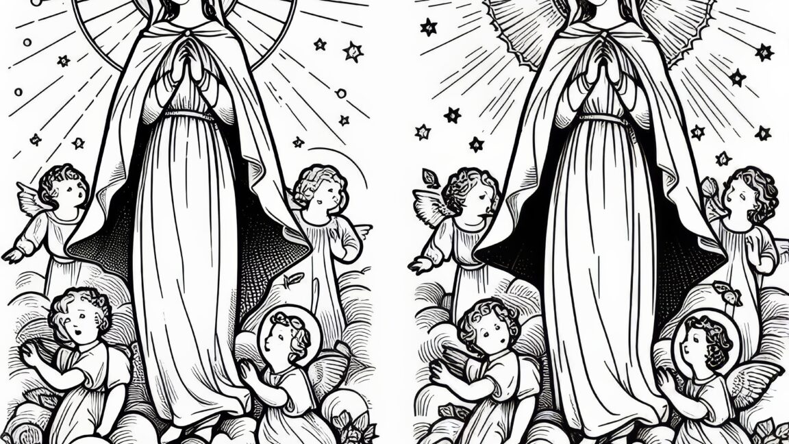 Assumption of the Blessed Virgin Mary – To Color Me Faithful