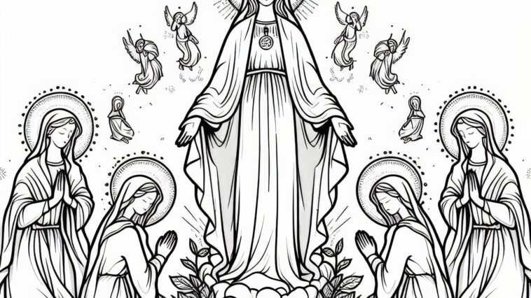 Assumption of the Blessed Virgin Mary – To Color Me Faithful