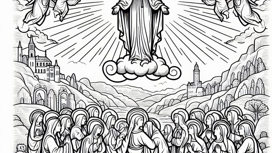 Assumption of the Blessed Virgin Mary – To Color Me Faithful