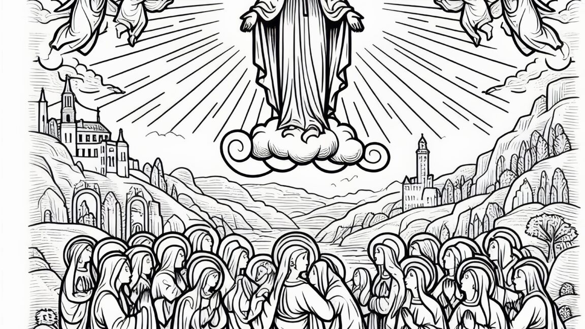 Assumption of the Blessed Virgin Mary – To Color Me Faithful