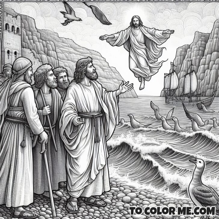 Saint Bartholomew: Apostle and Martyr Coloring Page – To Color Me Free