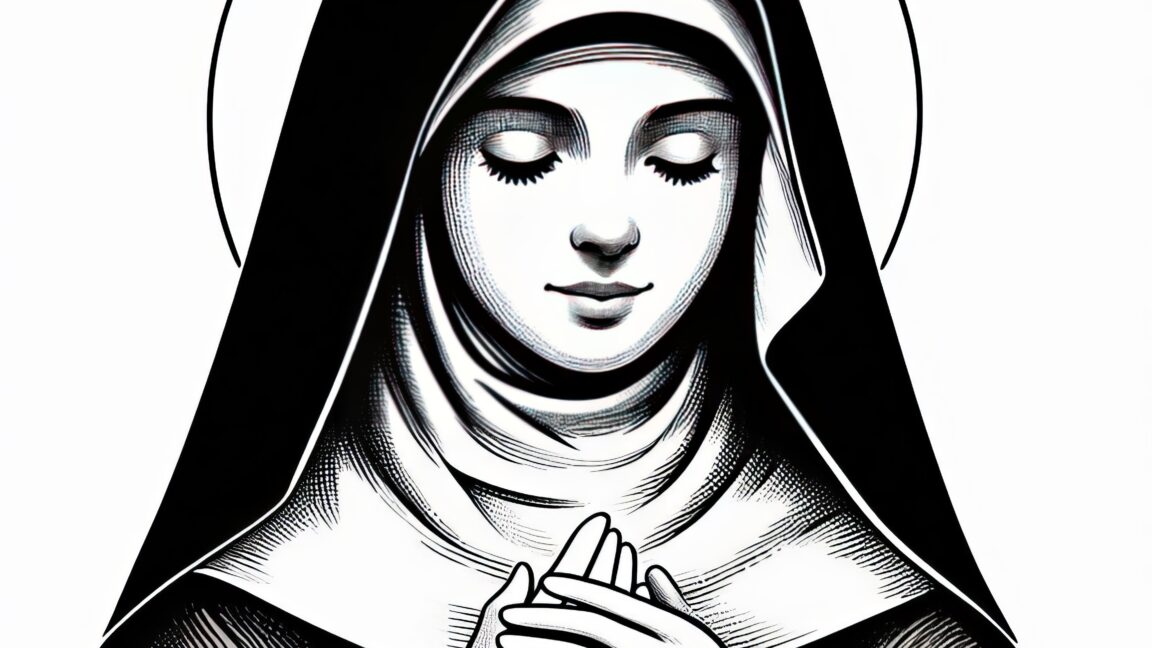 Assisi’s Holy Virgin: Clare Coloring Book – To Color Me Free